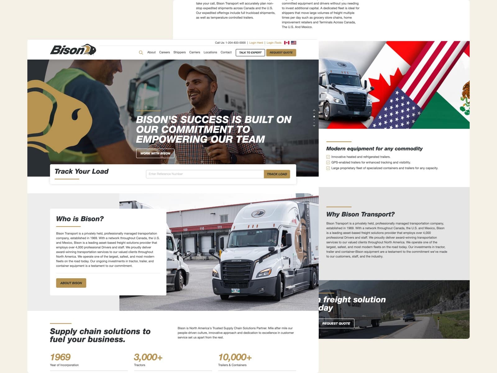 Bison Transport | Winnipeg Web Design & Digital Marketing