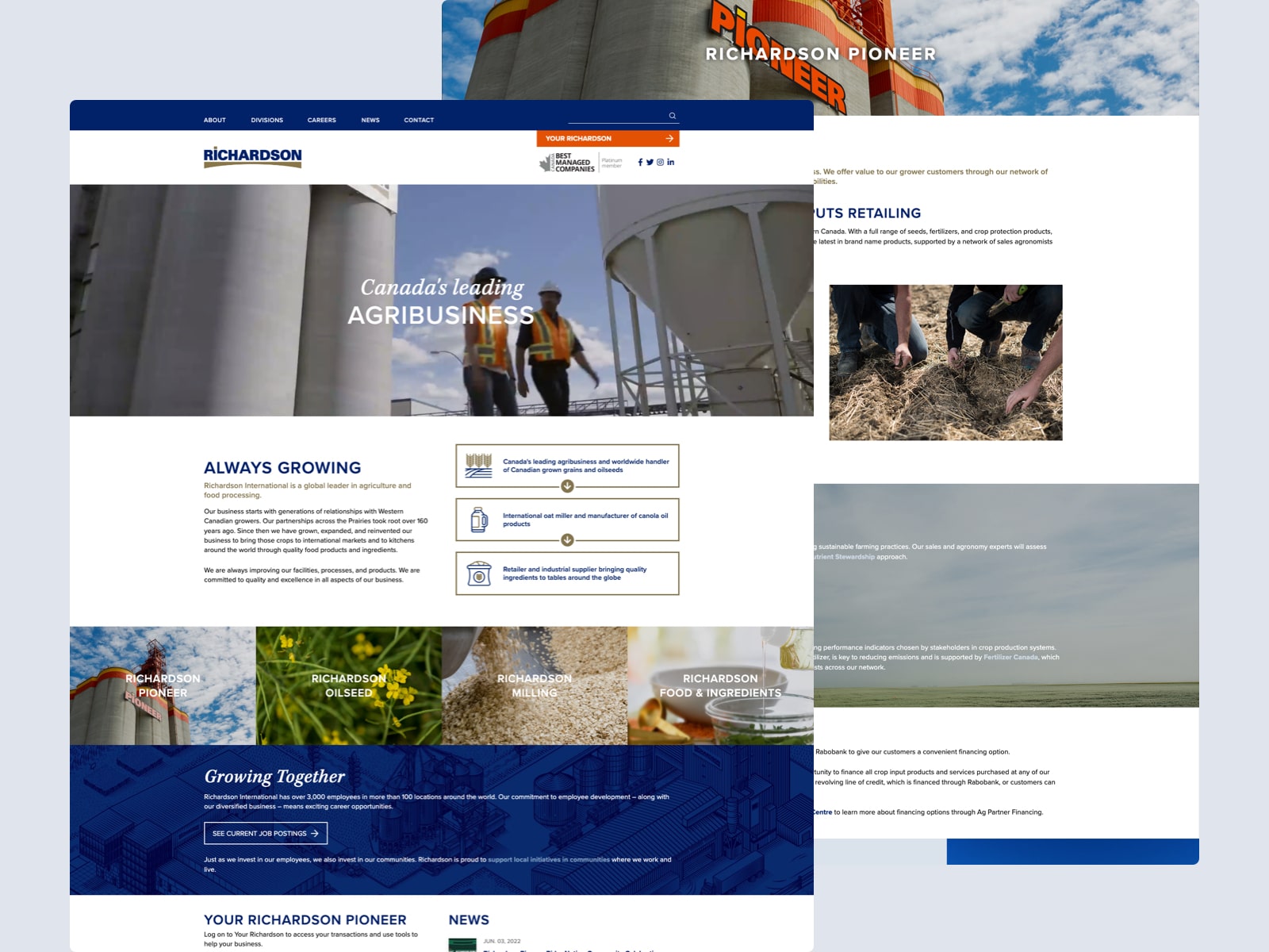 Richardson International | Winnipeg Web Design & Digital Marketing